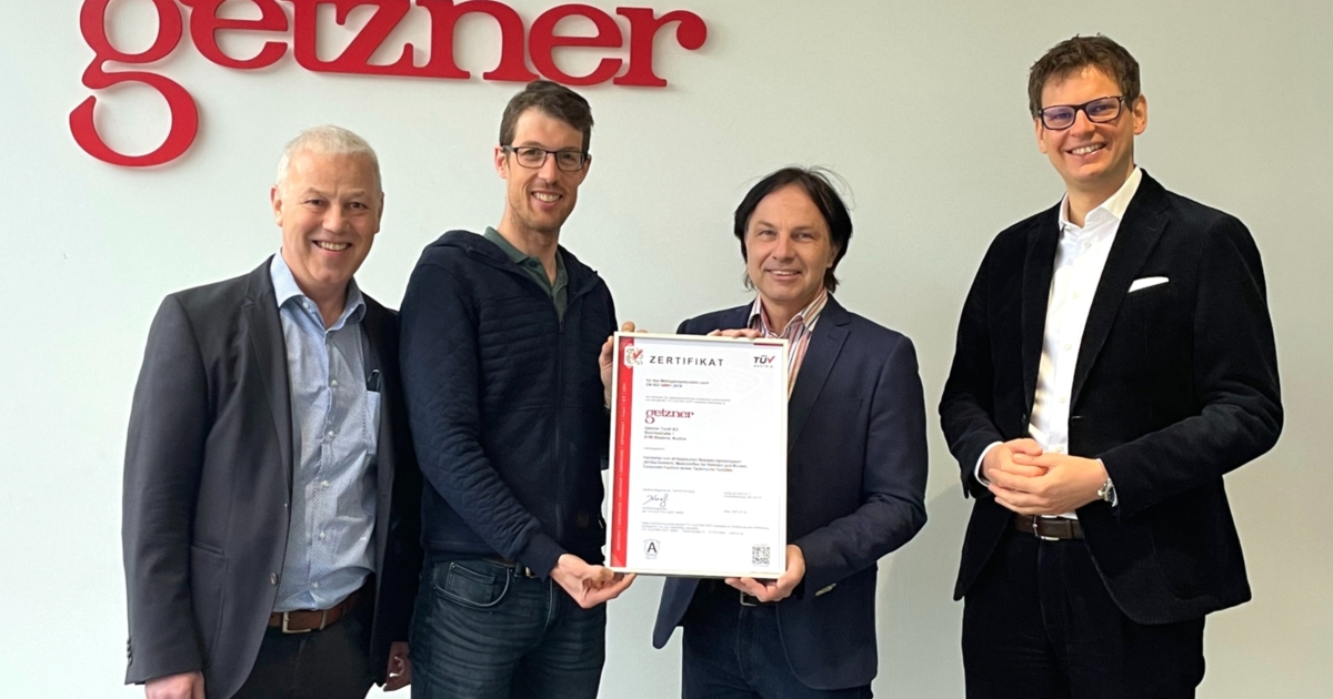 Environmental certificate for Getzner Textil
